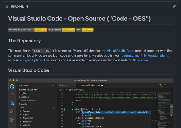 The open source projects with the highest number of stars on GitHub